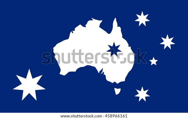 Australia Map Logo Vector Stock Vector (Royalty Free) 458966161 ...