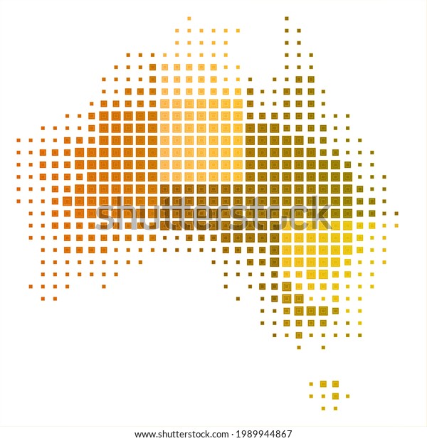 Australia Map Squares Pixel Artfree Imagesfree Stock Vector (Royalty ...