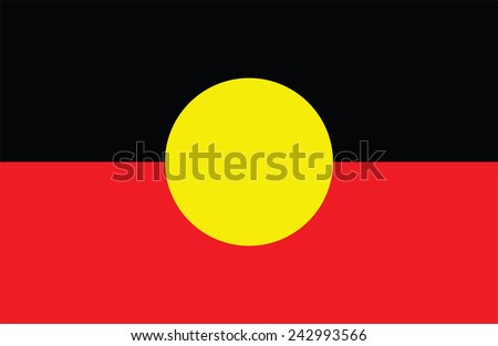 Australian Aboriginal Flag Original Simple Aboriginal Stock Vector ...