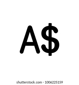 Australian Dollar Sign Iconmoney Symbol Stock Vector (Royalty Free ...