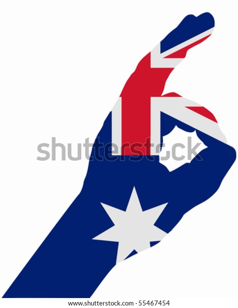 Australian Hand Signals Stock Vector (Royalty Free) 55467454 | Shutterstock