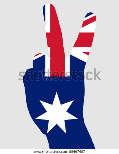 Australian Hand Signals Stock Vector (Royalty Free) 55467457 | Shutterstock