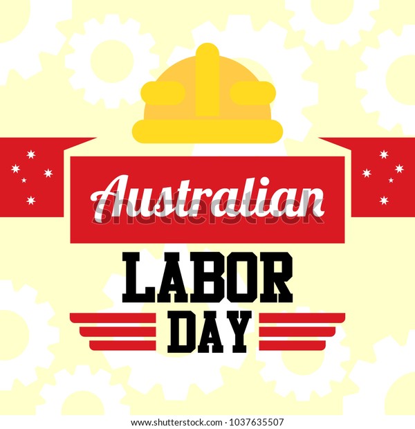 Australian Labor Day Illustration Stock Vector (Royalty Free ...