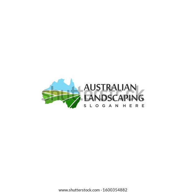 Australian Landscaping Logo Vector Australian Farm Stock Vector ...