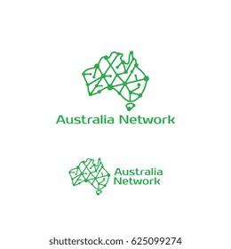 Australian Technology Network Logo Designs Template 스톡 벡터(로열티 프리 ...