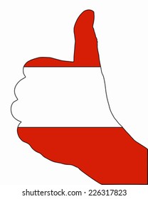 Austria Hand Signal Stock Vector (Royalty Free) 226317823 | Shutterstock