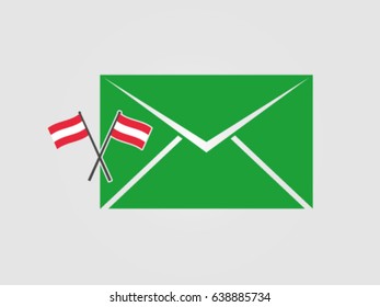 Austria Mail Attachment Stock Vector (Royalty Free) 638885734 ...