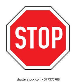 Stop Signtraffic Sign Stock Vector (Royalty Free) 369188009 | Shutterstock