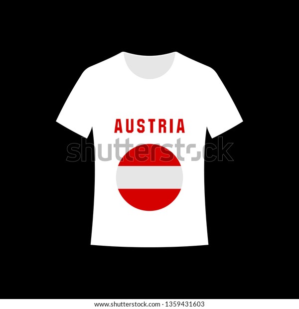 Austria T Shirt Design Stock Vector (Royalty Free) 1359431603