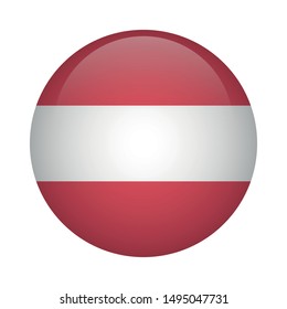 Austrian Round Flag Icon Austria Stock Vector (Royalty Free) 1495047731 ...