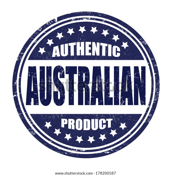 Authentic Australian Product Grunge Rubber Stamp Stock Vector (Royalty ...