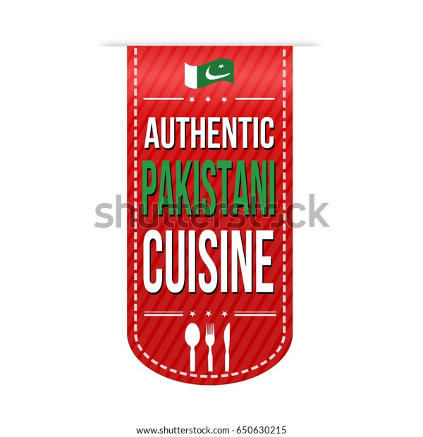 Authentic Pakistani Cuisine Banner Design Over Stock Vector (Royalty ...