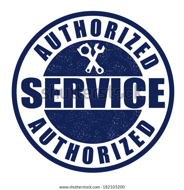 Authorized Service Grunge Rubber Stamp On Stock Vector (Royalty Free ...