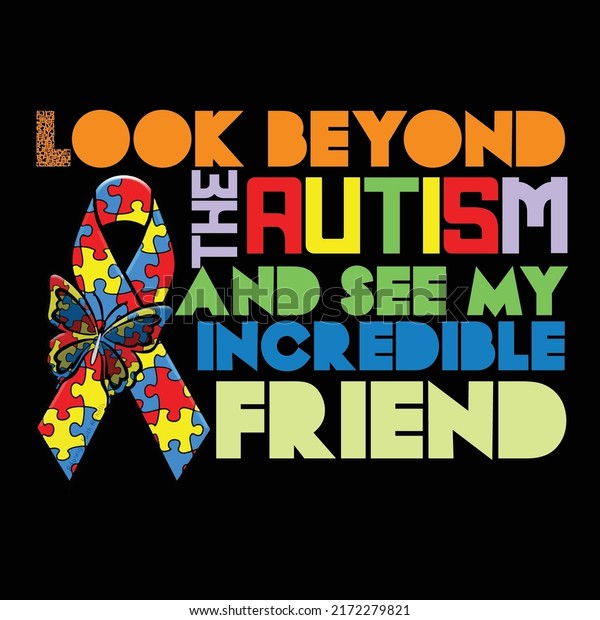 Vektor Stok Autism Awareness Printable Vector Designs (Tanpa Royalti ...