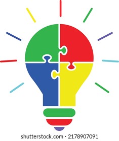 Autism Light Bulb Autism File Stock Vector (Royalty Free) 2178907091 ...