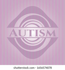 Autism Pink Emblem Retro Vector Illustration Stock Vector (Royalty Free ...