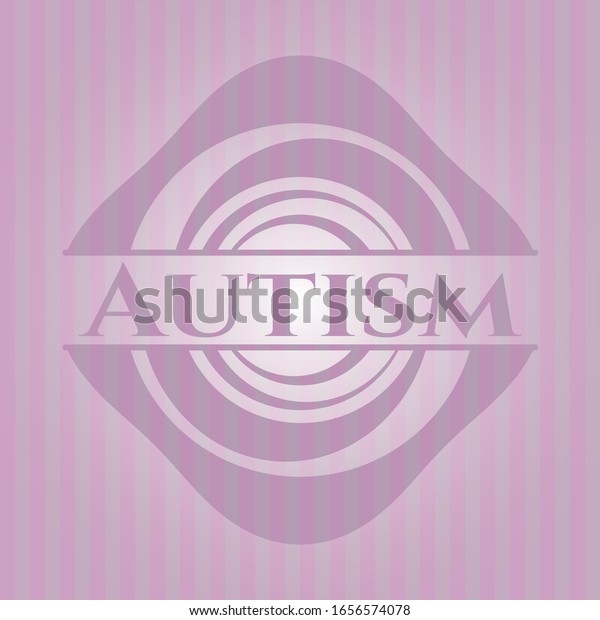 Autism Pink Emblem Retro Vector Illustration Stock Vector (Royalty Free ...