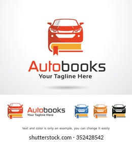 Auto Books Logo Template Design Vector Stock Vector (Royalty Free ...