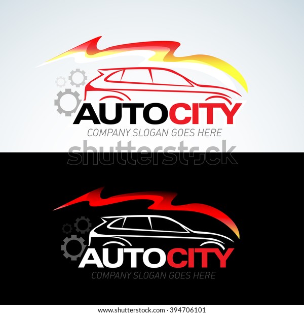 Auto City Car Logo Template Auto Stock Vector (Royalty Free) 394706101
