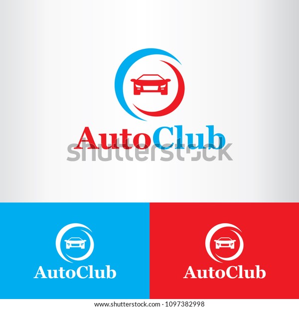 Auto Club Logo Design Concept Design Stock Vector (Royalty Free) 1097382998