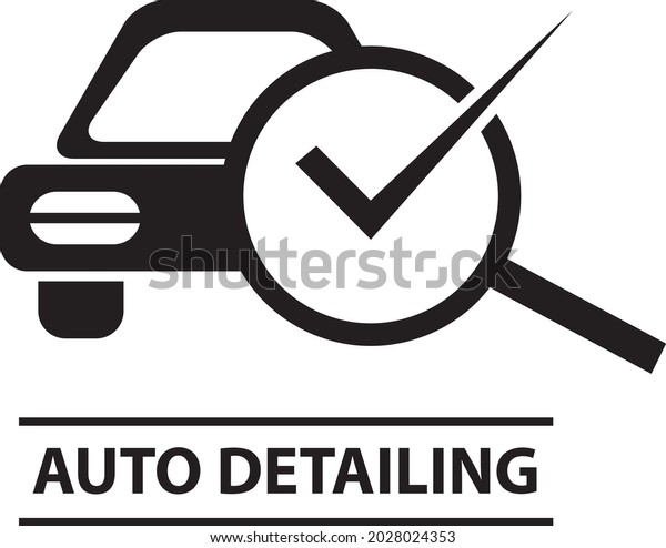 Auto Detailing Car Wash Icon Vector Stock Vector (Royalty Free ...