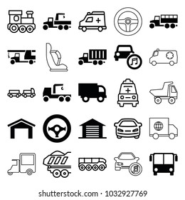 Auto Icons Set 25 Editable Filled Stock Vector (Royalty Free ...