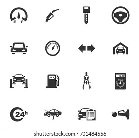 Auto Icons Set Symbols Web User: เวกเตอร์สต็อก (ปลอดค่าลิขสิทธิ์ ...
