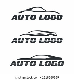 Auto Logo Options Modern Car Silhouette Stock Vector (Royalty Free ...