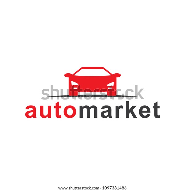 auto market logo design, concept design, emblem, icon