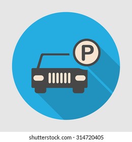 Auto Park Icon Stock Vector (Royalty Free) 314720405