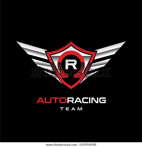 Auto Racing Winged Logo Sign Symbol Stock Vector (Royalty Free) 543994048