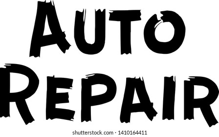 Auto Repair Stamp On White Isolated Stock Vector (Royalty Free ...