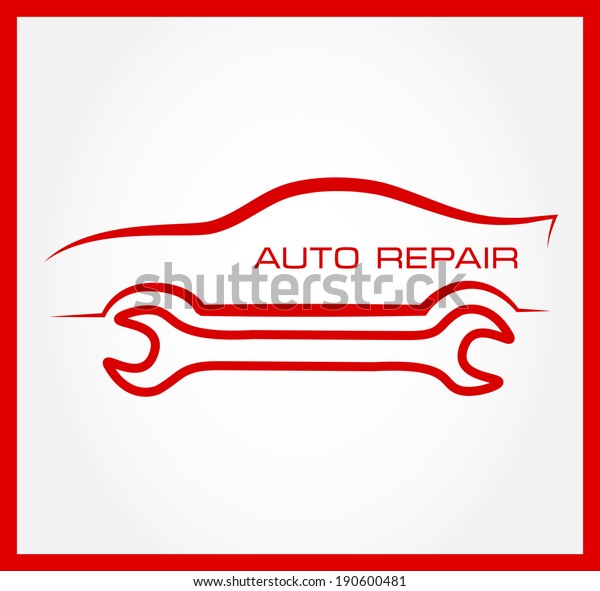 Auto Repair Symbol Vector Illustration Stock Vector (Royalty Free ...