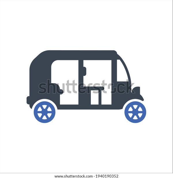 Auto Rickshaw Icon Vector Graphics Stock Vector (Royalty Free ...