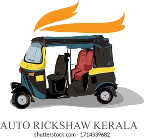 Auto Rickshaw Kerala Illustration Vector 库存矢量图（免版税）1714539682 ...