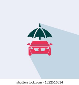 Auto Safety Icon Vector Car Protection Stock Vector (Royalty Free ...