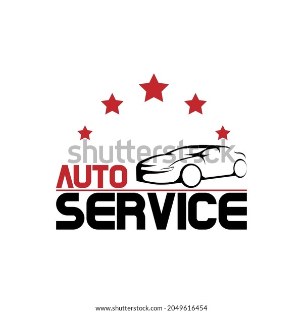 Auto Service Logo Design Template Stock Vector (Royalty Free ...