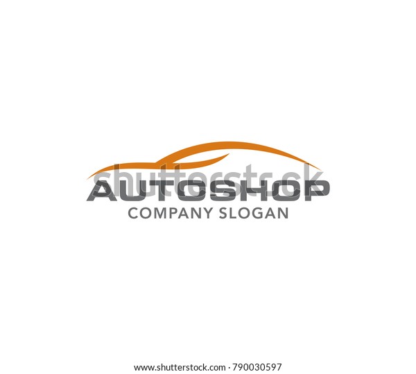 Auto Shop Car Logo Template Yellow 库存矢量图（免版税）790030597 | Shutterstock