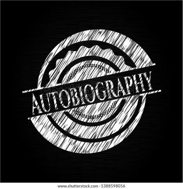 Autobiography Written On Blackboard Vector Illustration Stock Vector ...