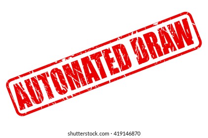 Automated Draw Red Stamp Text On Stock Vector (Royalty Free) 419146870 ...