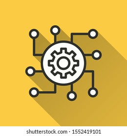 Automated System Line Icon Vector Illustration Stock Vector (Royalty ...