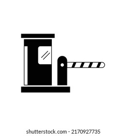 Automatic Barrier Icon Design Isolated On Stock Vector (Royalty Free ...