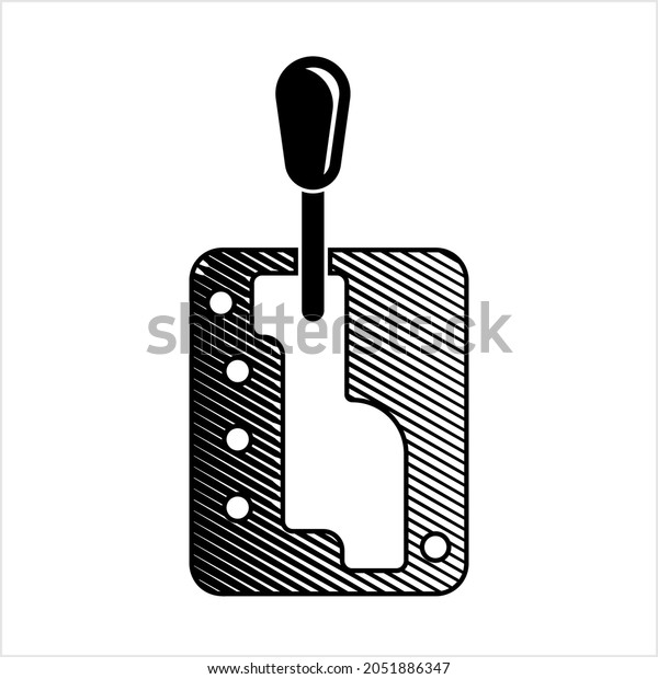 Automatic Gear Icon Self Shifting Gear Stock Vector (Royalty Free ...