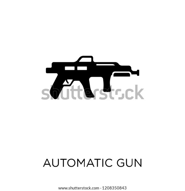 Automatic Gun Icon Automatic Gun Symbol Stock Vector (Royalty Free ...
