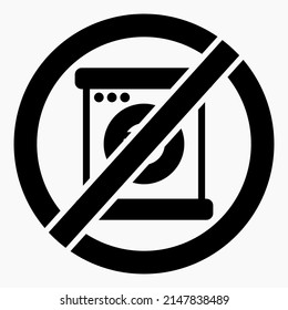 2,139 No washing machine symbol Images, Stock Photos & Vectors ...