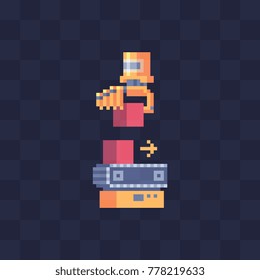 Automation Pixel Art Robot Arm Icons 库存矢量图（免版税）778219633 | Shutterstock