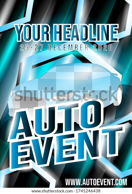 Automotive Event Poster Innovative Vector Creative Stock Vector ...