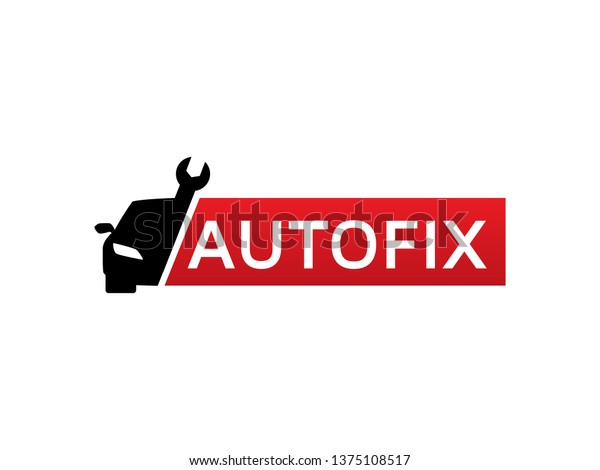 Automotive Fix Logo Template Icon Symbol Stock Vector (Royalty Free ...