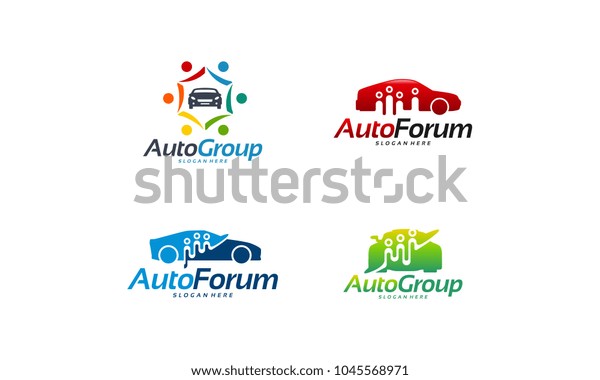 Automotive Group Logo Template Designs Stock Vector (Royalty Free ...