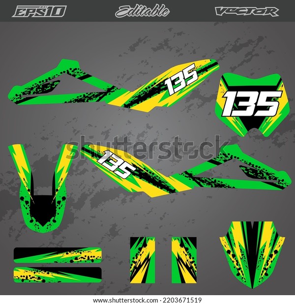 Automotive Sticker Kits Design Template Stock Vector (Royalty Free ...